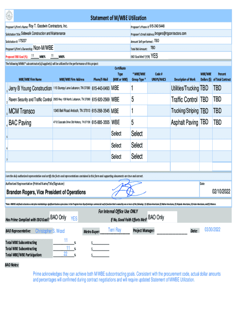 Fillable Online Intent to Award RFQ 175237 Sidewalk Construction and Maintenance Services.pdf ...