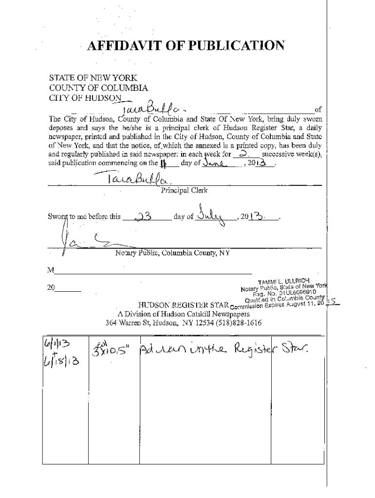 Fillable Online www.signnow.comfill-and-sign-pdf-form204507New York Affidavit Publication Form ...