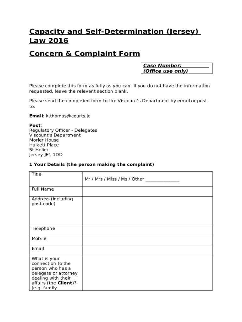Delegate or attorney complaint Doc Template | pdfFiller