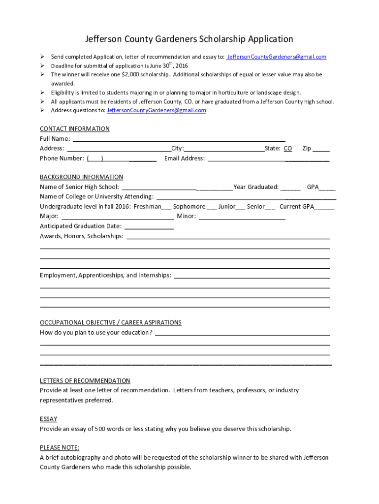 Fillable Online Submit application form, activities sheet, essay, and ... Fax Email Print ...