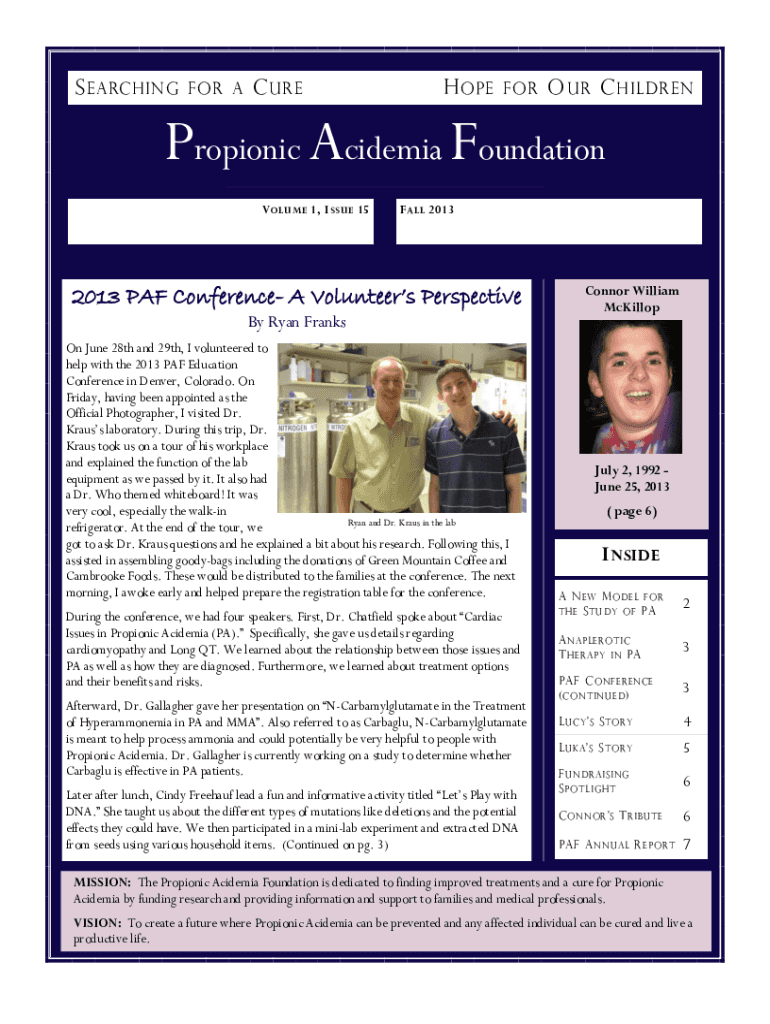 Fillable Online paf conference - Propionic Acidemia Foundation - Yumpu Fax Email Print - pdfFiller