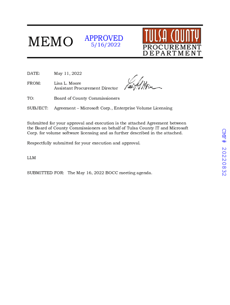 Fillable Online Enterprise Agreement, Amendment to Contract M97 ...