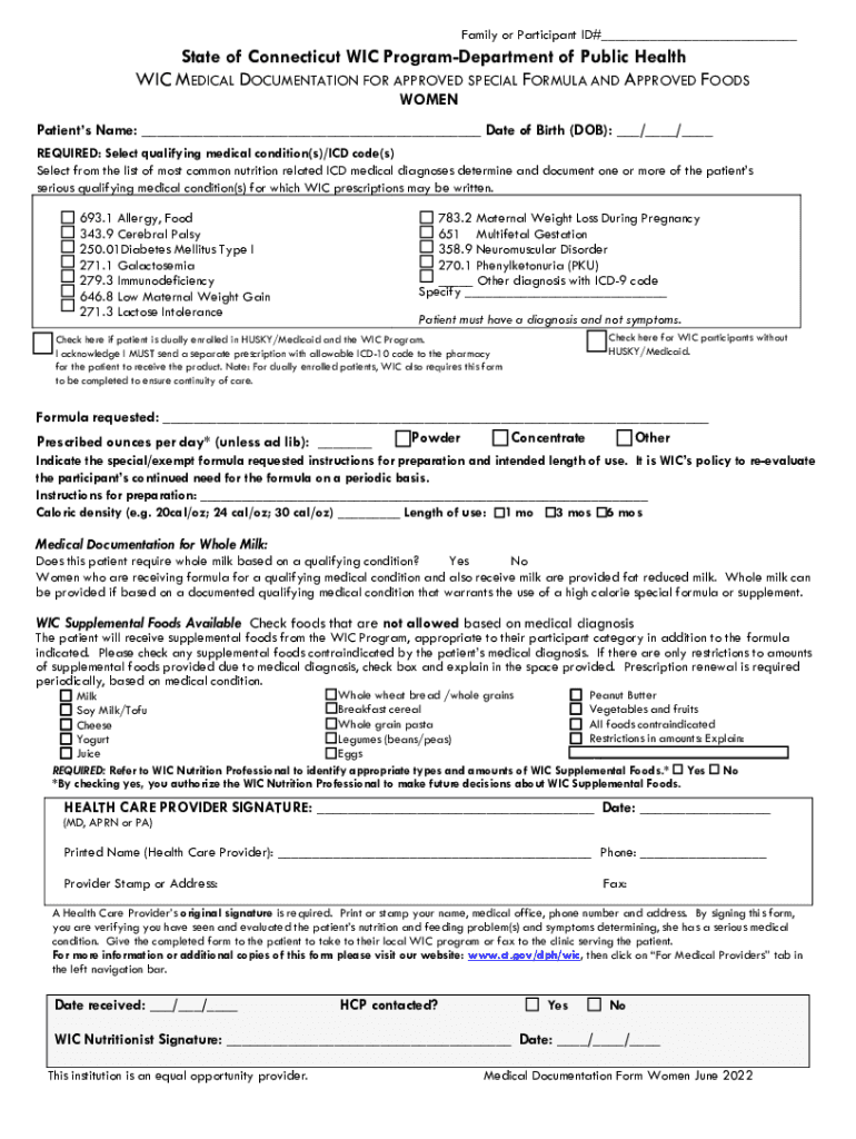 Fillable Online www.pdffiller.com332903024-wic400-11medicalFillable ...