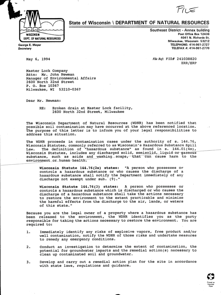 Fillable Online dnr wi www.pdffiller.com581927002--Fillable ...