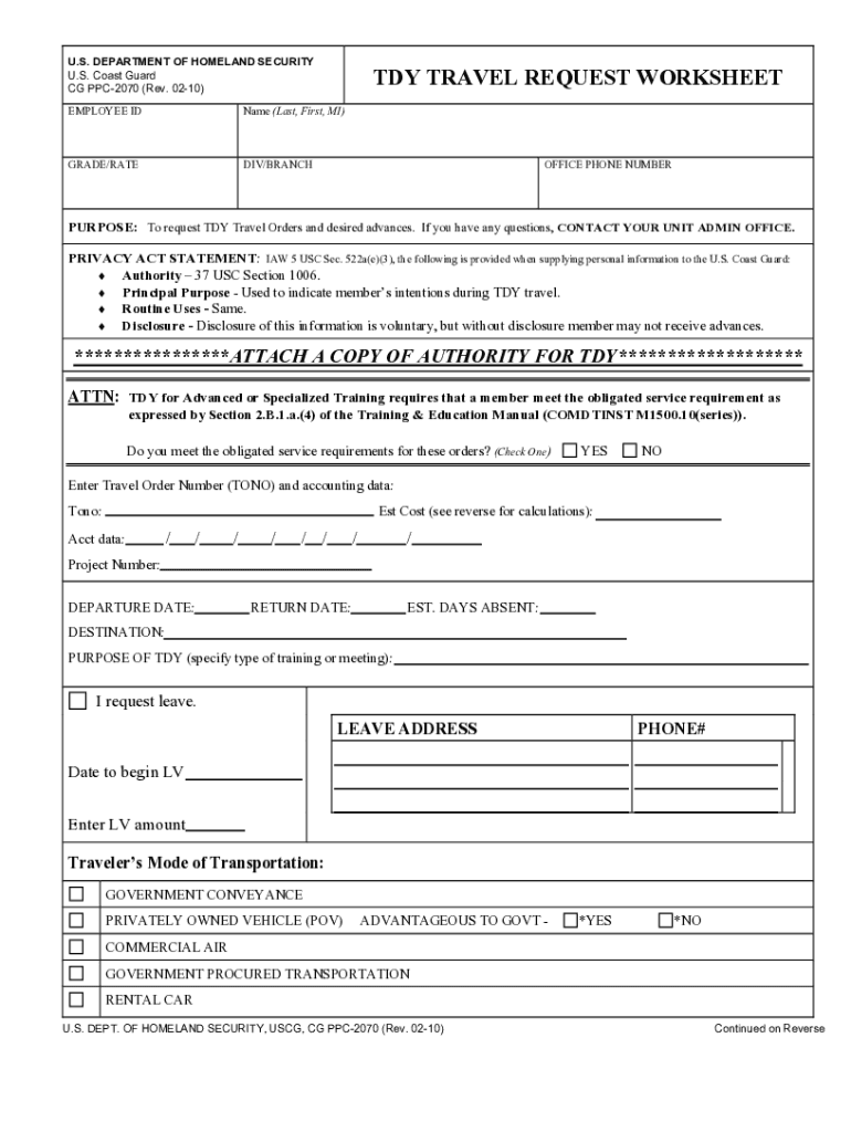 Fillable Online www.uscga.educg-2025U.S. DEPARTMENT OF HOMELAND ...