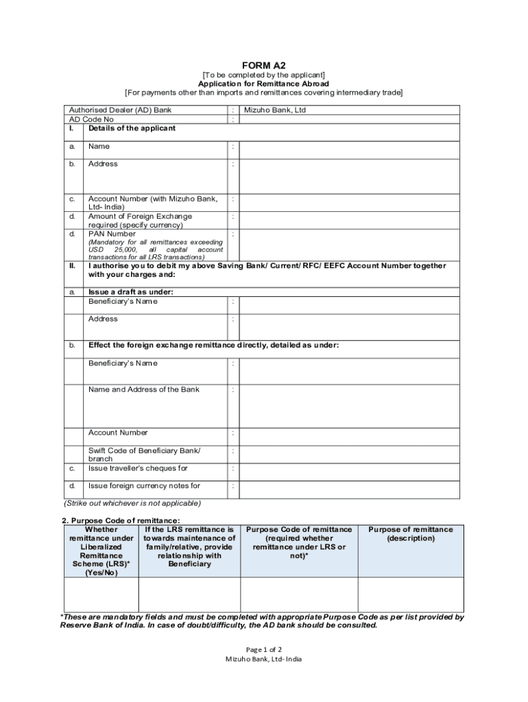 Fillable Online formspal.compdf-formsotherForm A2Fill Out Printable PDF ...