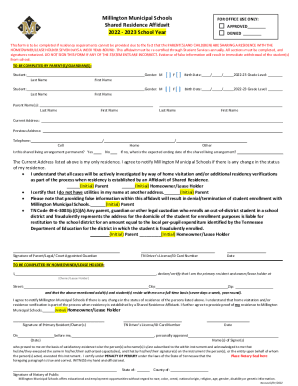 Fillable Online Free School Proof of Residency Letter - PDFWordeForms ...