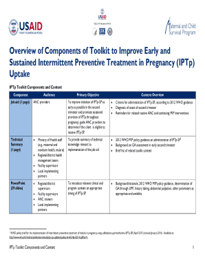 Fillable Online pdf usaid Overview of Components of Toolkit to Improve ...
