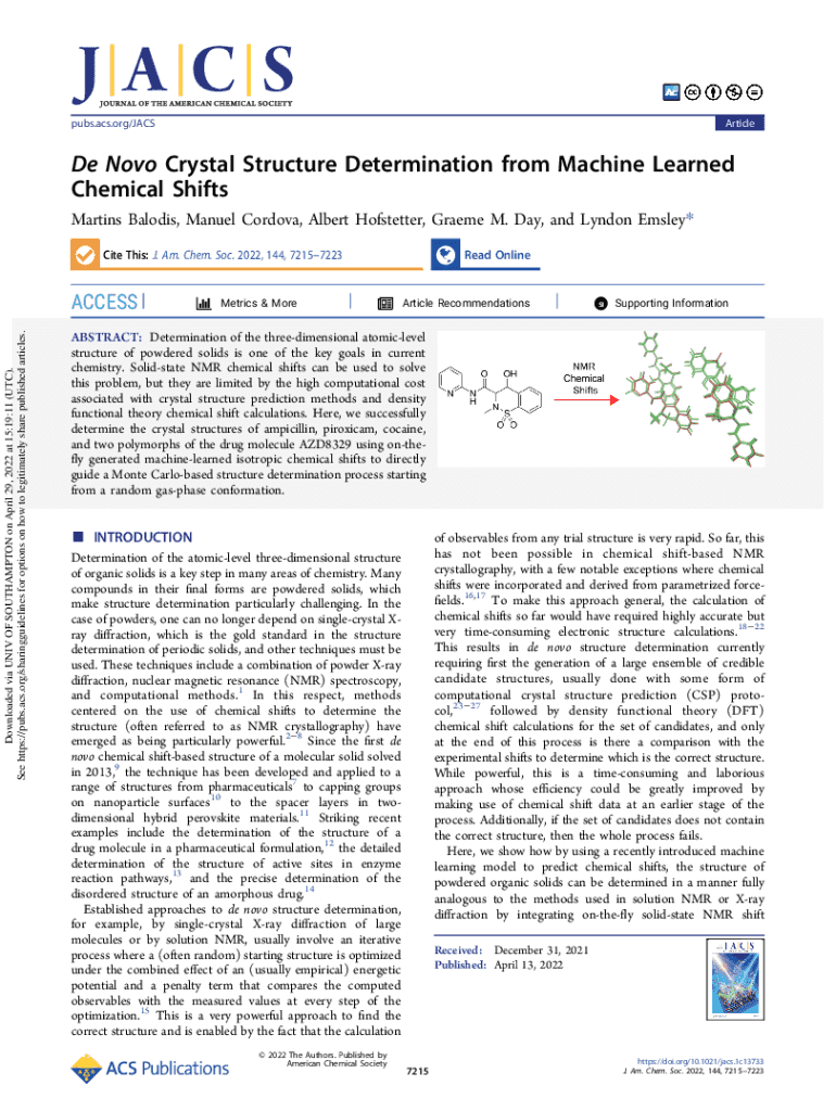 Fillable Online De Novo Crystal Structure Determination from Machine ...