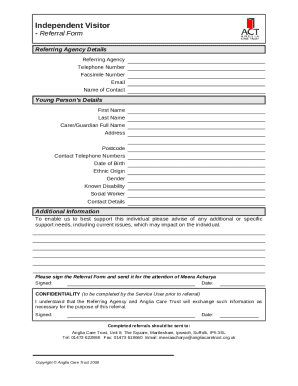 RESOURCE REFERRAL Doc Template | pdfFiller
