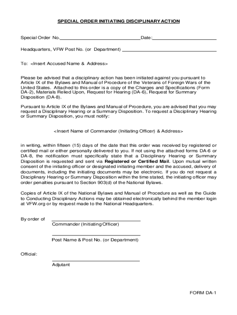 Fillable Online www.pdffiller.com420233415--Headquarters-VFWFillable ...