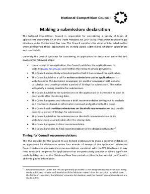 Fillable Online Application for declaration of Queensland Rail's ...