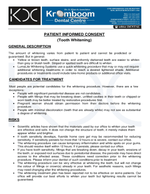 Fillable Online DECLARATION f informed consent of the patient about ...