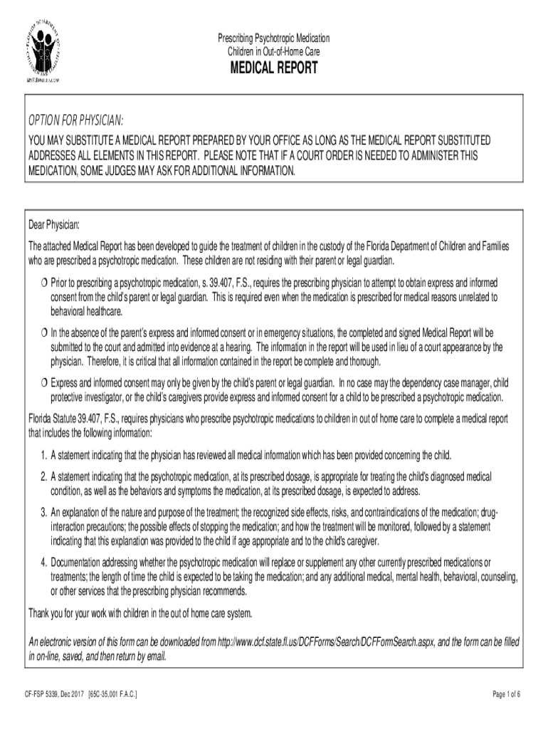 Fillable Online Prescribing Psychotropic Medication Children in Out-of ...