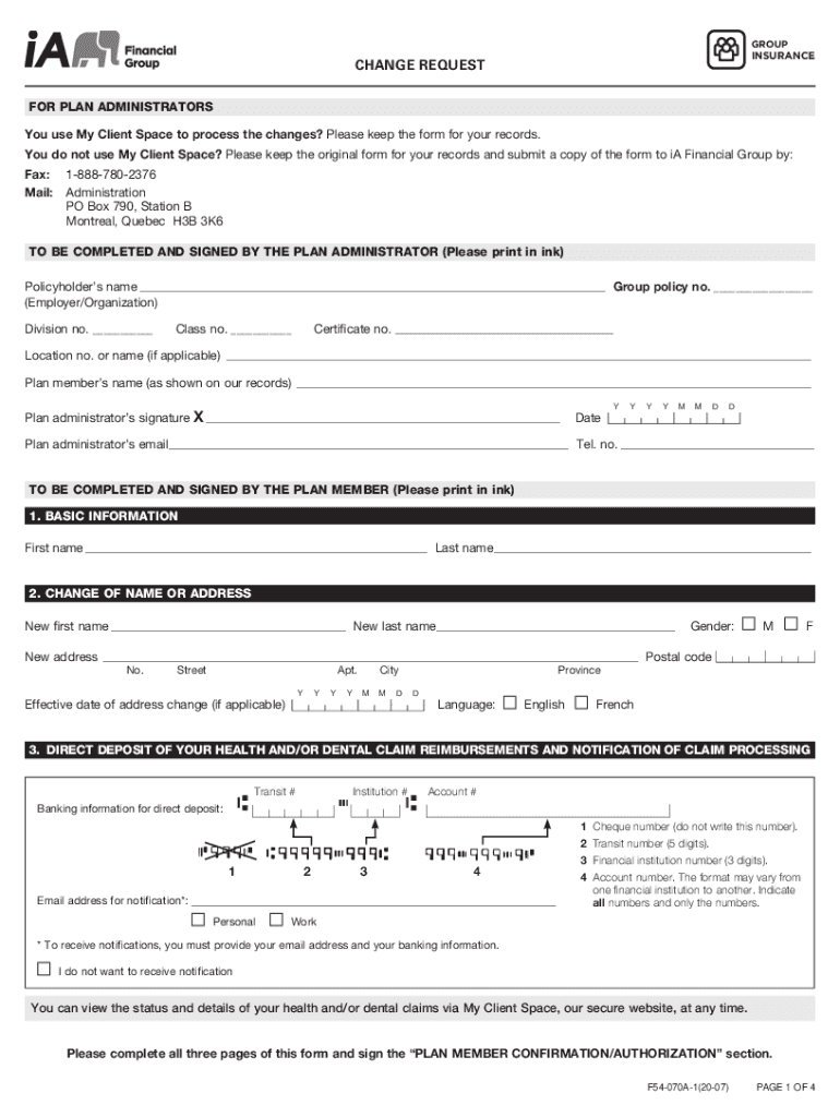 Fillable Online GROUP CHANGE REQUEST - Savanna Energy Services Corp ...
