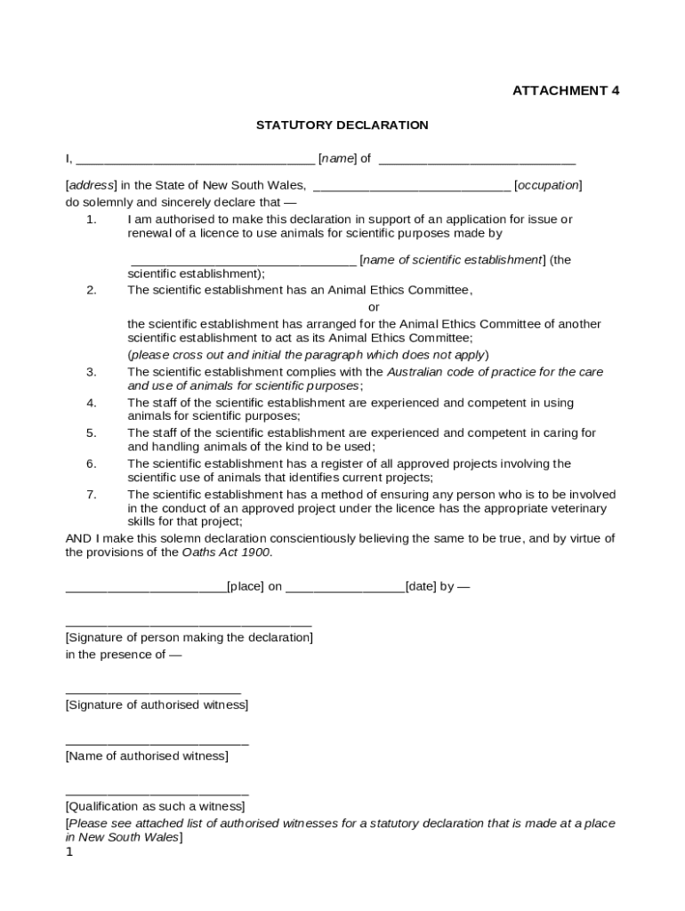 How to Write a Statutory Declaration - Criminal Solicitor Sydney Doc ...