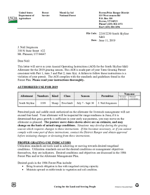 Fillable Online Fillable Online San Juan National Forest - Home - US ...