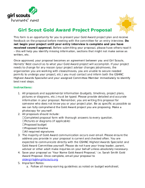 www.coursehero.comfile113492179Girl Scout Gold Award Project Proposal23 ...