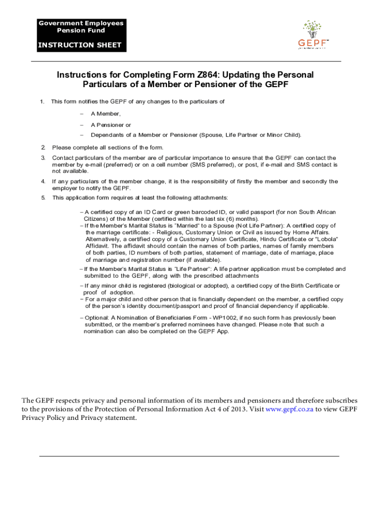 Fillable Online cdn.cocodoc.com20366376-fillable-z864-formInstructions for Completing Form Z864 ...