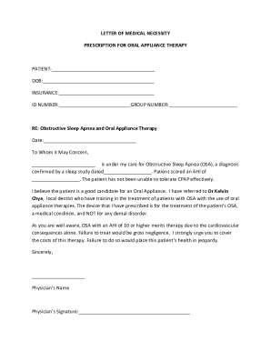 Fillable Online 7+ Letter Of Medical Necessity Templates - Realia ...