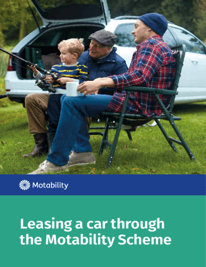 Fillable Online Motability Scheme - The Car and Scooter Scheme for ...