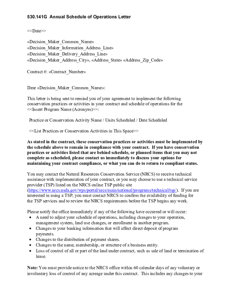Fillable Online directives.sc.egov.usda.gov47463530.141G Annual ...