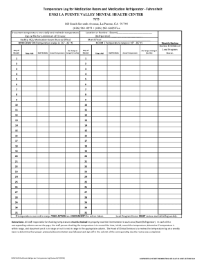 Fillable Online www.docformats.comtemperature-log-sheet-pdfFREE ...