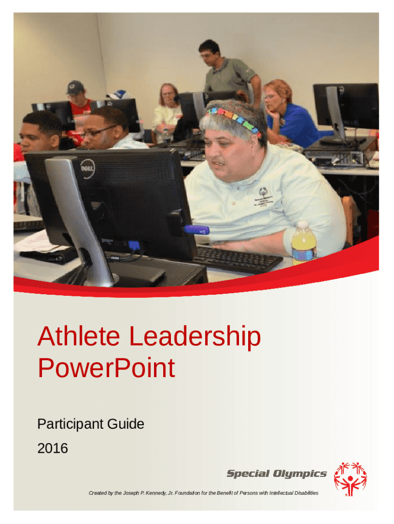 PPT Course Participant Guide. Athlete Leadership Training Series ...