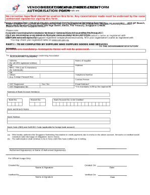AGD Direct Credit Authorisation Doc Template | pdfFiller