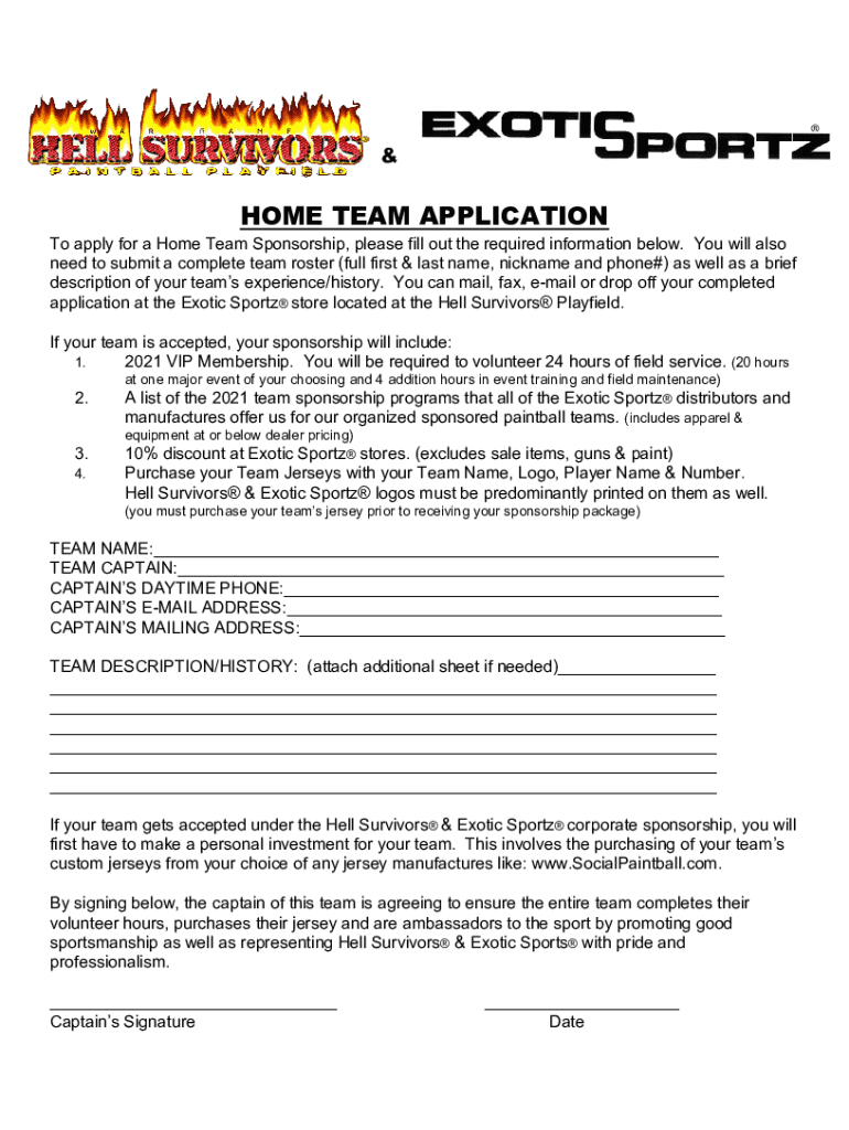 Fillable Online www.typeform.comtemplatestTeam Sponsorship Form ...