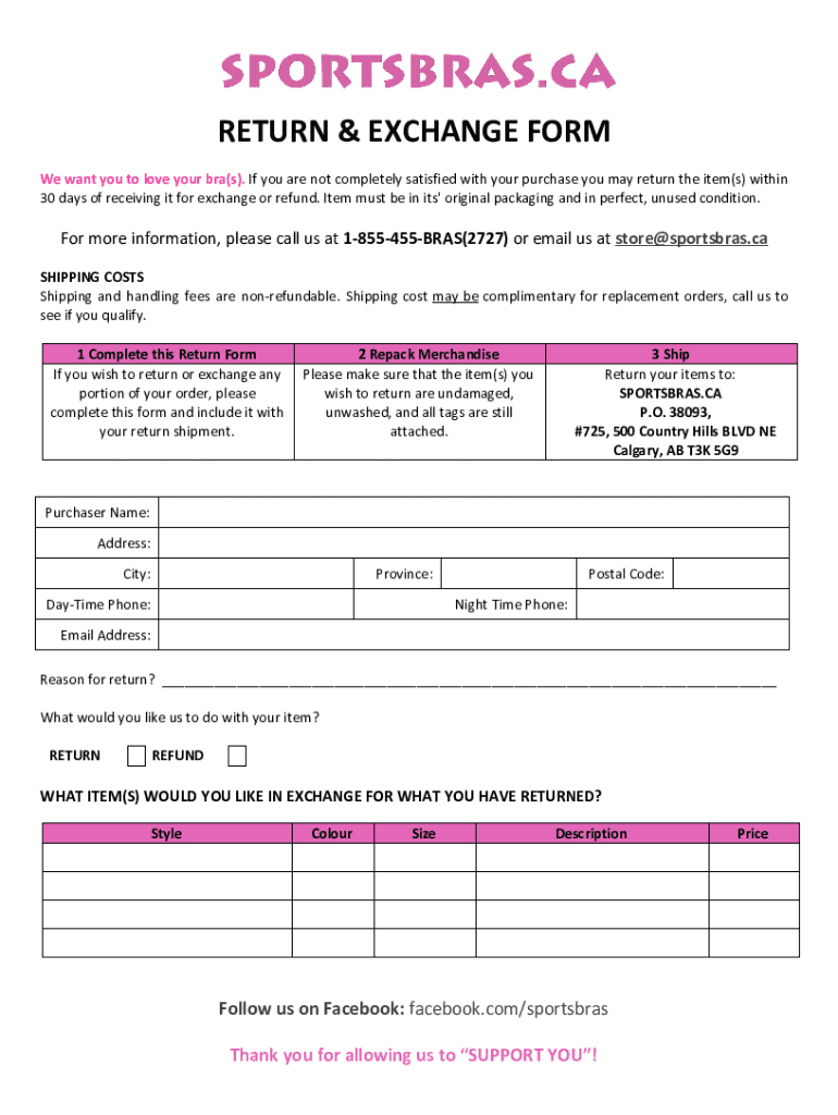 Fillable Online misseskisses.compagesreturns-exchangesRETURNS ...