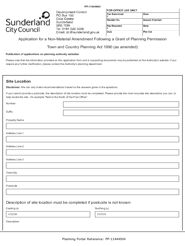 Fillable Online fill.ioNon-Material-Amendment-Application-FormFill - Free fillable Non Material ...