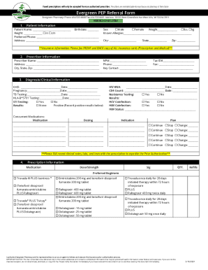 Fillable Online Evergreen PEP Referral Form Fax Email Print - pdfFiller