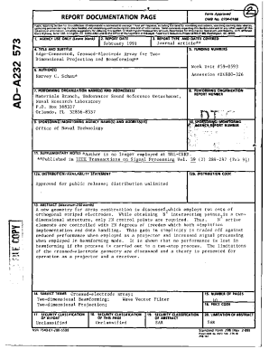 Fillable Online discover.dtic.mil technical-reportsTechnical Reports Defense Technical ...