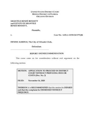 Fillable Online SHANTELE RENE BENNETT and ESTATE OF SHANTELE ... Fax ...