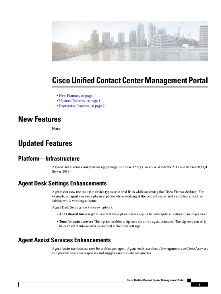 Fillable Online What's New in Cisco Webex Contact Center Fax Email Print - pdfFiller