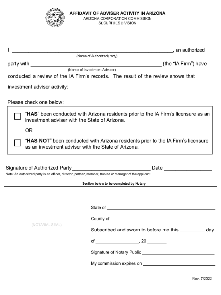 Fillable Online store.connexien.comproductsia-arizonaIA- Arizona ...