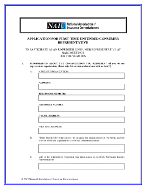 NAIC Application - National Association of Insurance ... Doc Template ...