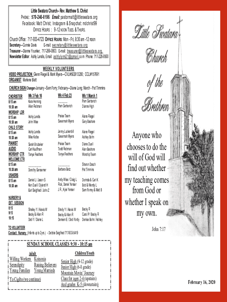 Fillable Online Anyone who chooses to do the will of God will find out ...