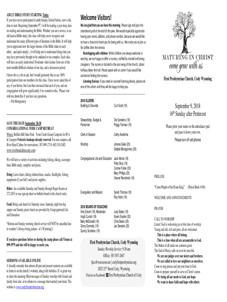 Fillable Online Adult Bible StudiesAdult Bible StudiesTips For Your ...