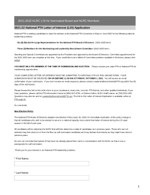 Fillable Online 2021-2022 NLRC LOI for Nominated Board and NLRC Members ...
