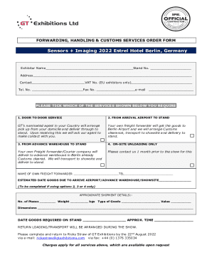 Fillable Online SPIE - Exhibitor Service Manual Fax Email Print - pdfFiller