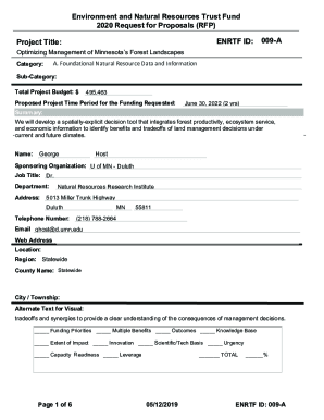 Fillable Online Environment and Natural Resources Trust Fund 2020 ...
