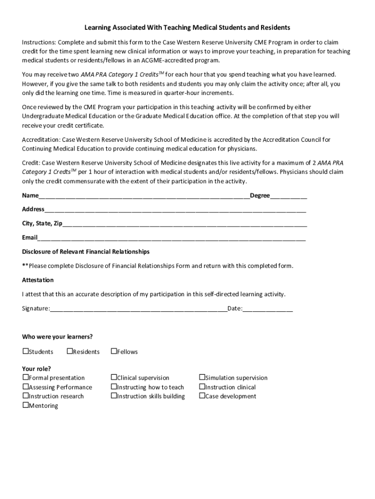 Fillable Online Learning from teaching form Fax Email Print - pdfFiller