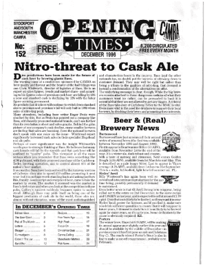 Fillable Online Nitro-threat to cask Ale - SSM CAMRA Fax Email Print ...