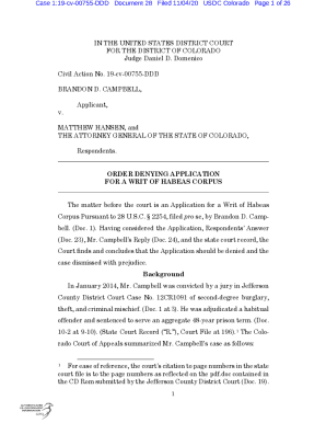 Fillable Online Case 1:19-cv-00755-DDD Document 28 Filed 11/04/20 USDC Colorado Page 1 of 26 Fax ...