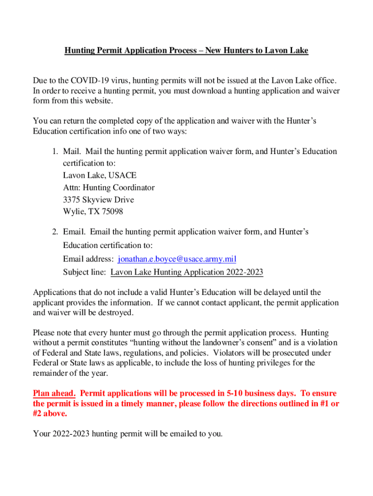 Fillable Online Hunting and Trapping Information - ct Fax Email Print - pdfFiller