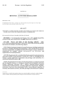Fillable Online Ch. 341 Revenue - Activities Regulation 3129 Fax Email ...