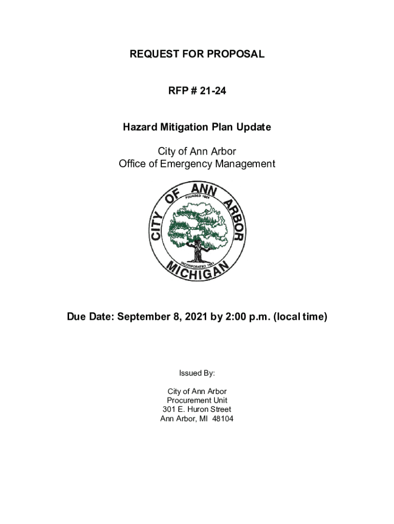 Fillable Online www.a2gov.orgDocumentsRFP21-24DocumentCity of Ann Arbor ...
