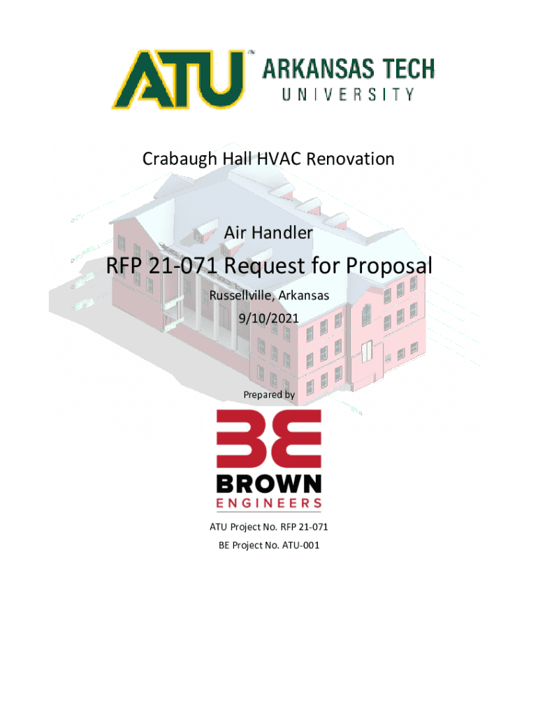 Fillable Online www.atu.edupurchasingdocsCrabaugh Hall HVAC Renovation ...